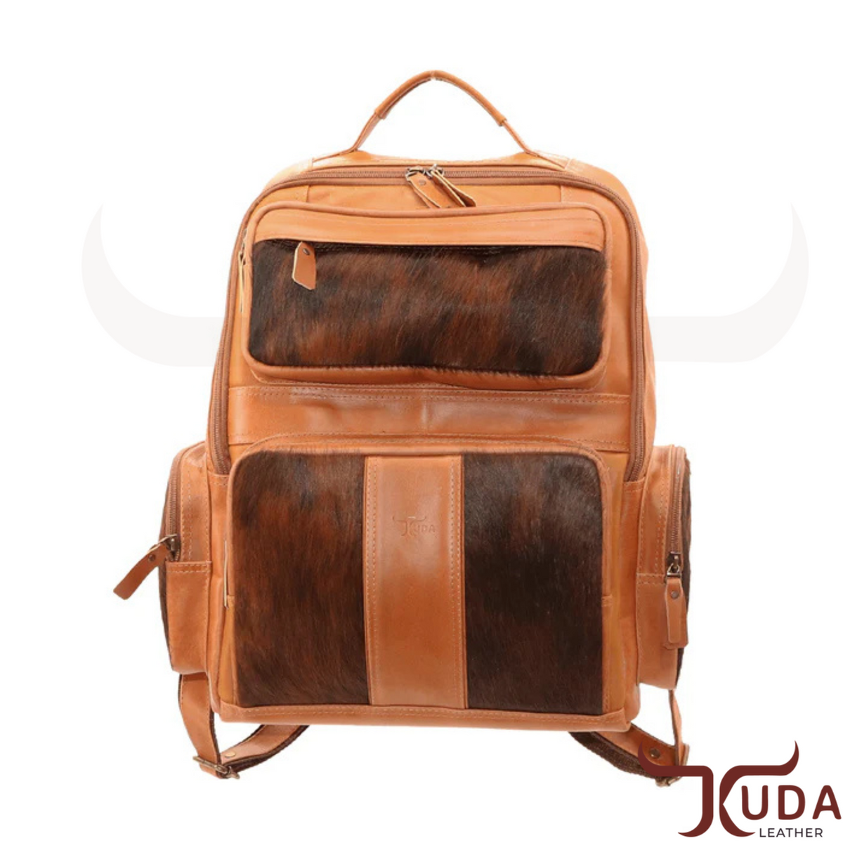 THE BLAKE - Top Grain Honey Leather and Brindle Genuine Cowhide ...